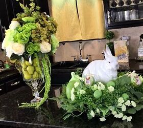 Spring Kitchen Decor: 2 Green Flower Arrangements For Spring | Redesign