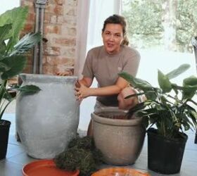 Quick and Easy Hack for Filling a Large Planter | Redesign