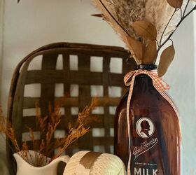 Amber and Brown Hues: Decorating With Vintage Glass Bottles for Fall ...