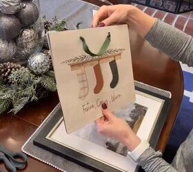 Easy and Adorable Christmas DIY: Gift Bag Wall Art | Redesign